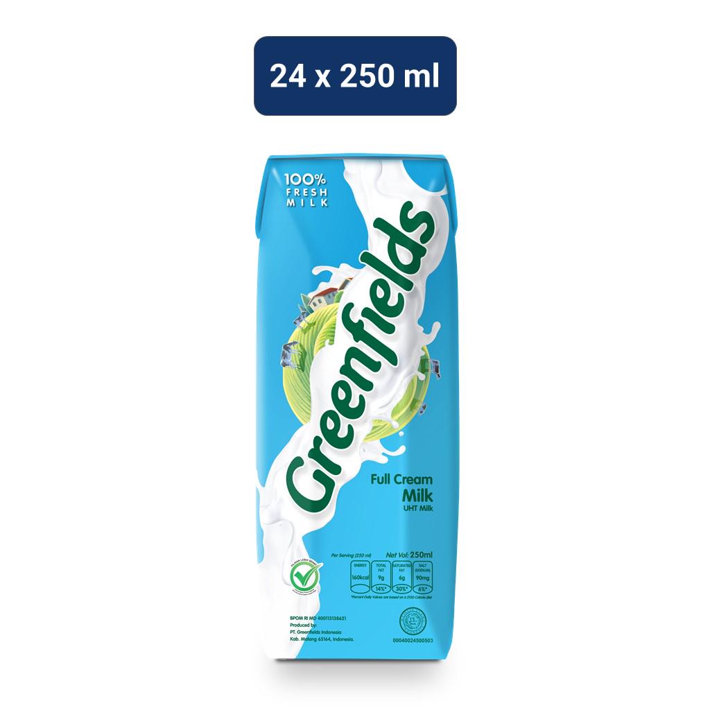Jual GREENFIELDS FULL CREAM 24 x 250 ml ( KARTON ) | Shopee Indonesia