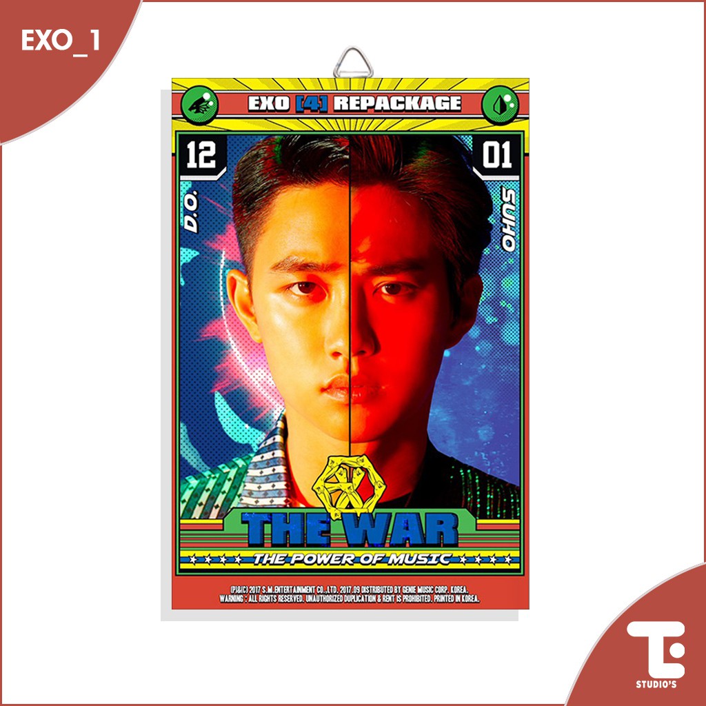 Jual Hiasan Dinding EXO The War Power Lukisan Poster Wall Decor Dekorasi Rumah Kamar Pajangan ...