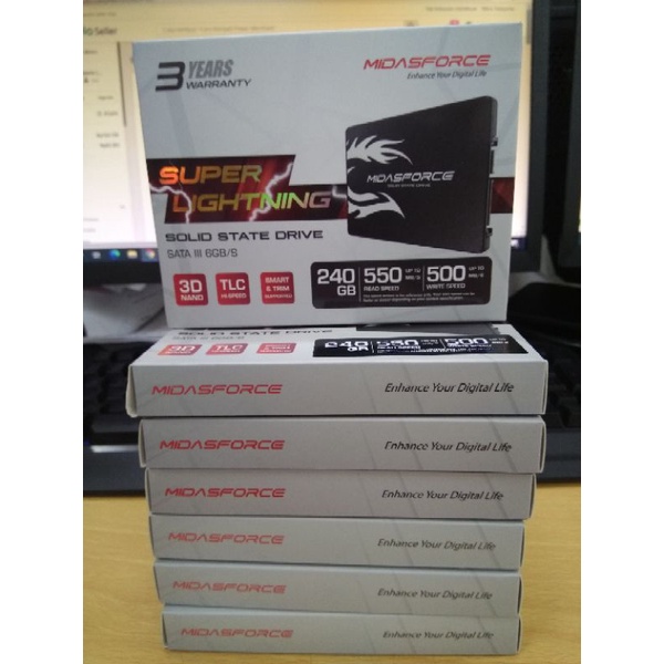 Jual SSD Midasforce Super Lightning [240GB] | Shopee Indonesia