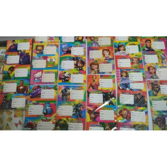 Jual STIKER LABEL NAMA BERGAMBAR | Shopee Indonesia