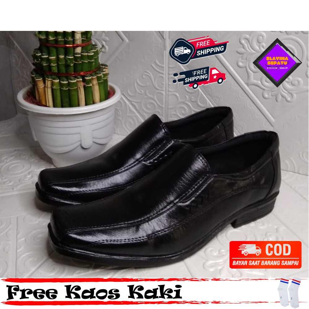 Jual SEPATU FORMAL KULIT PRIA PANTOFEL SLIP ON CONVERO MURAH + BOX ...