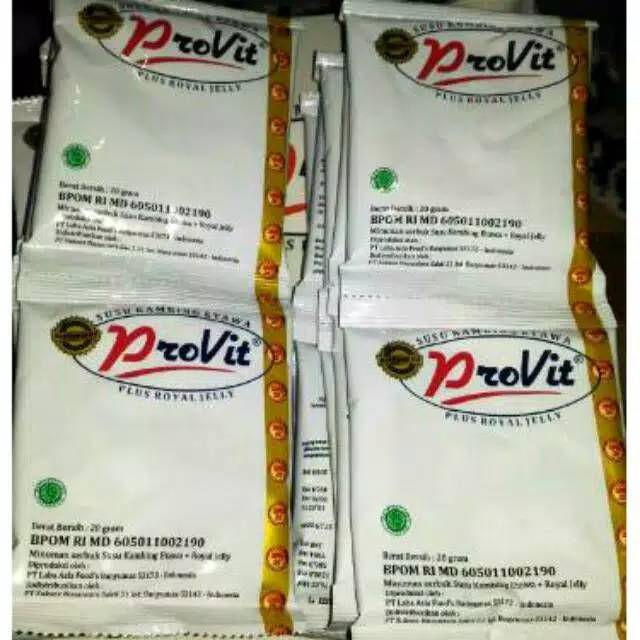 Jual Susu Provit / Susu Kambing Provit Plus Royal Jelly 1 box 50 saset ...