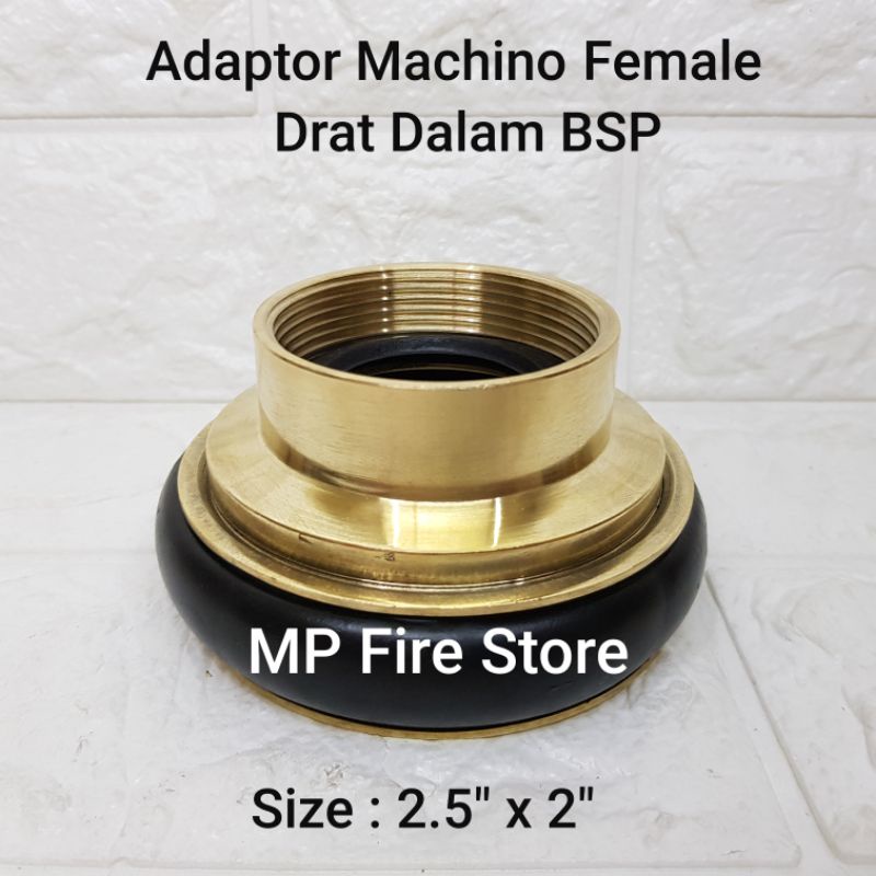 Jual ADAPTOR PEMADAM MACHINO FEMALE 2.5 in x 2 in DRAT DALAM BSP ...