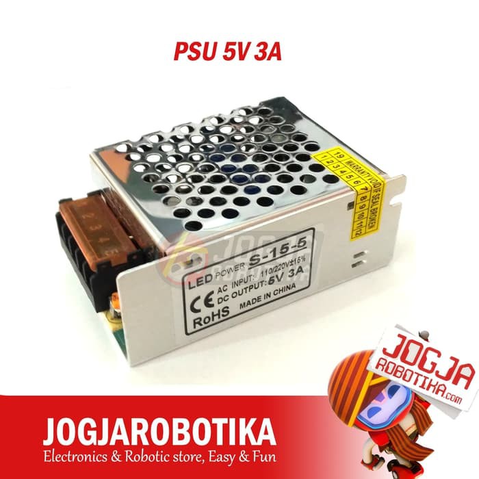 Jual POWER SUPPLY 5V 3A PSU Jaring 5V 3A Switching SMPS | Shopee Indonesia