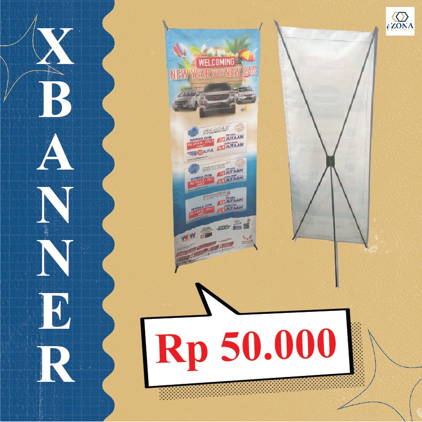Jual Cetak X Banner Penyangga Bahan Tebal | Shopee Indonesia