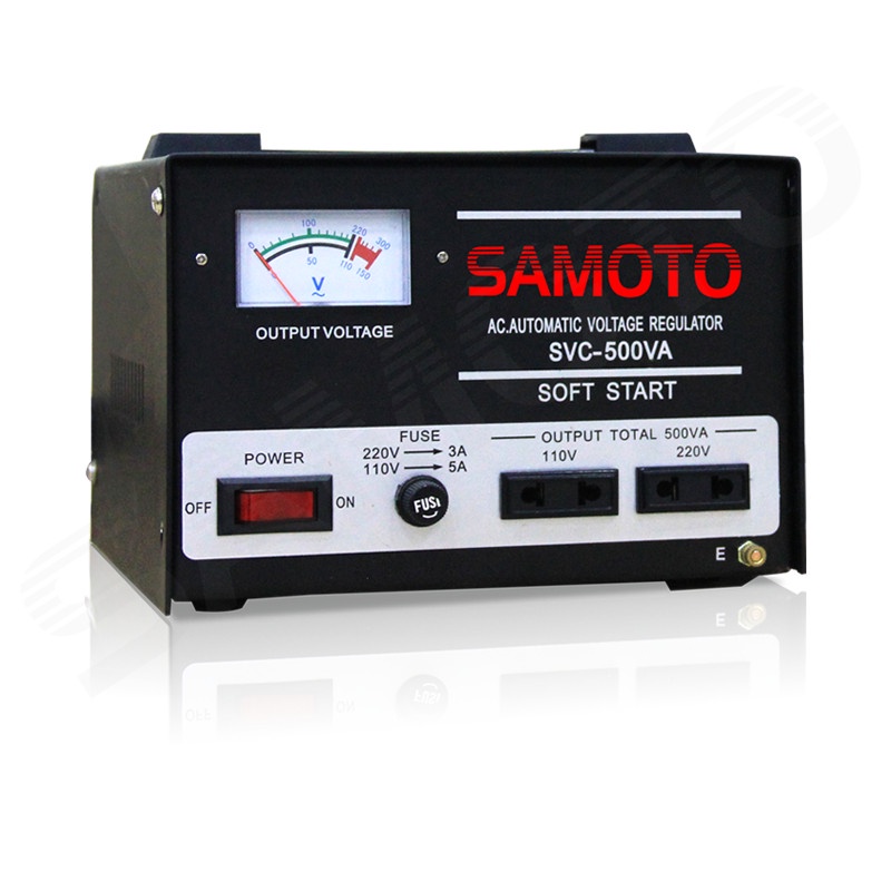Jual SAMOTO Stabilizer 500N / 500VA Stavol Listrik Servo Motor AVR ...