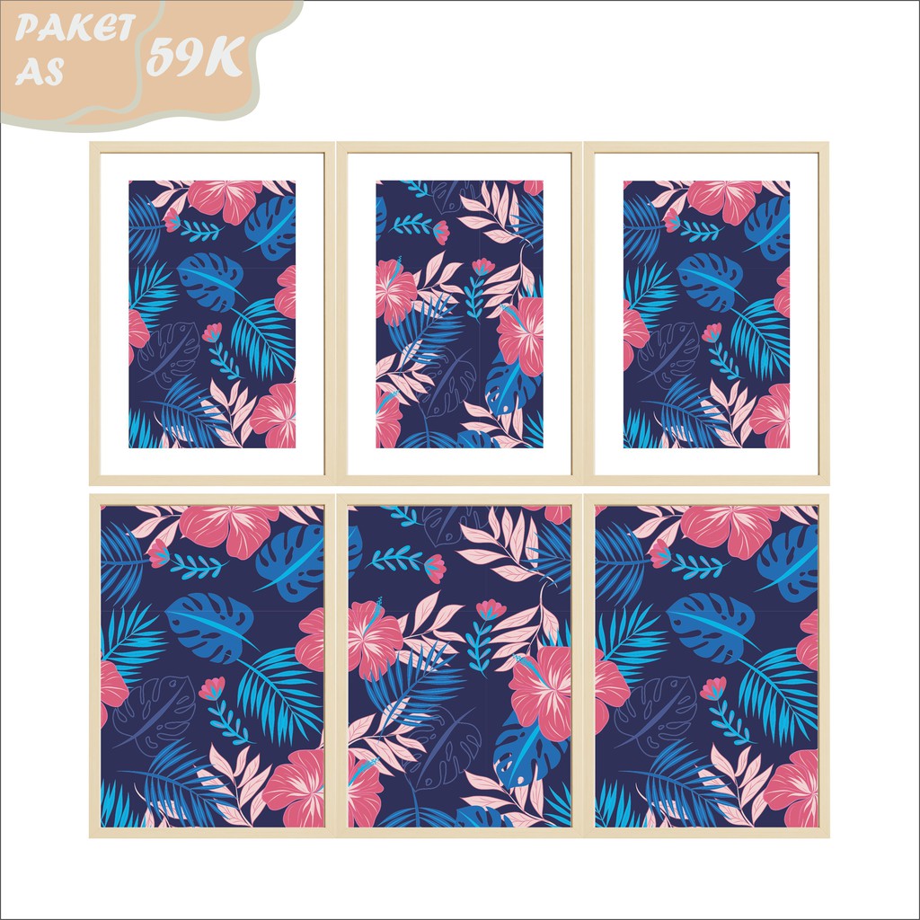 Jual Hiasan Dinding AS Isi 3 (Frame 30x40cm) - Dekorasi Dinding ...