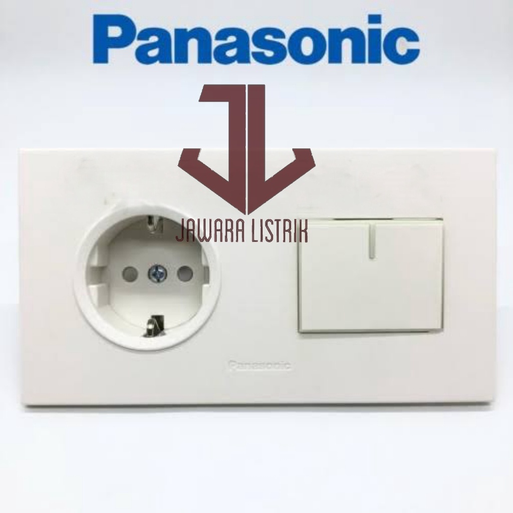 Jual STOP KONTAK PANASONIC WHITE STYLE STOP KONTAK + SAKLAR ENGKEL 2 ...