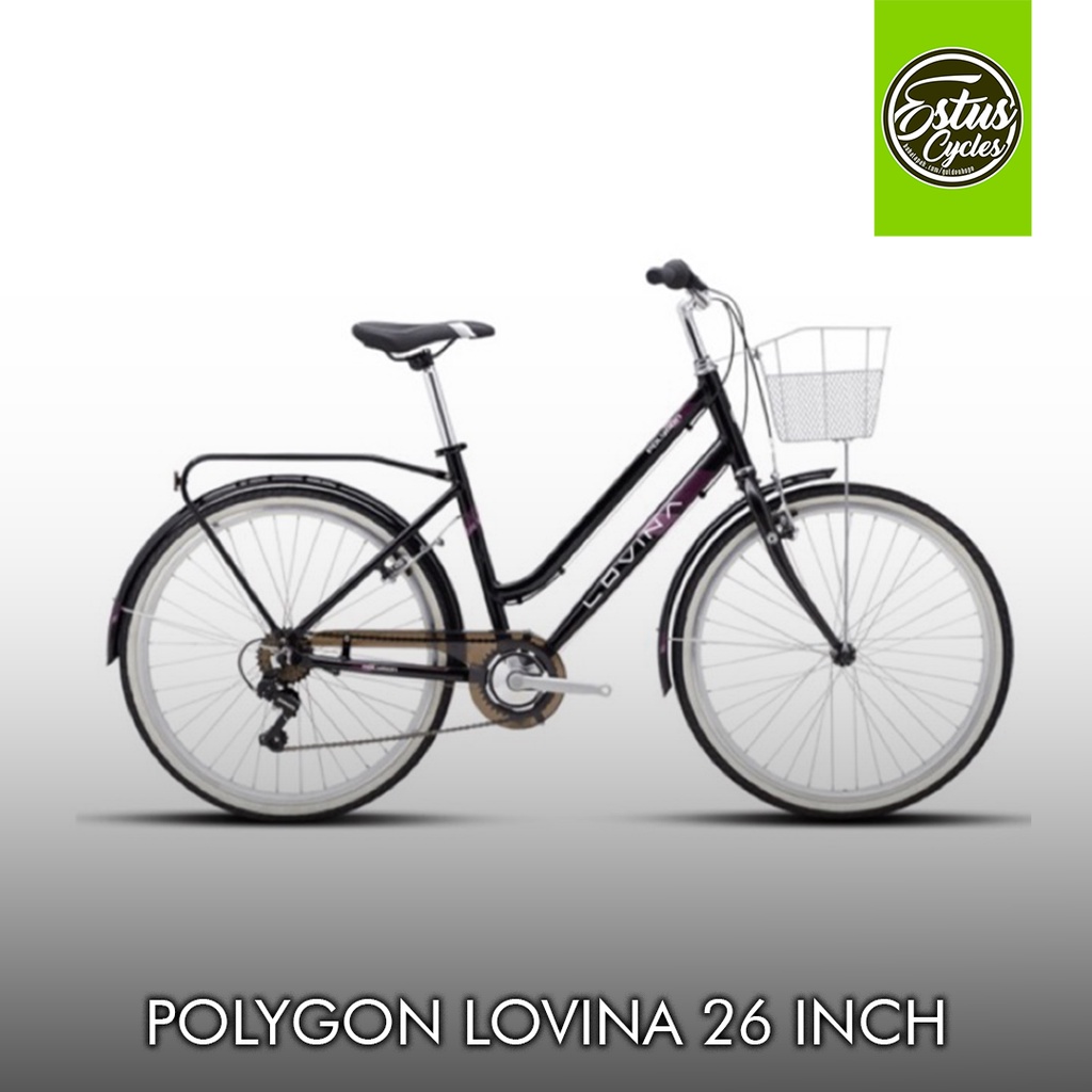 Jual Sepeda Polygon Lovina 26 City Bike Tourney 7 Speed Alloy Estus ...
