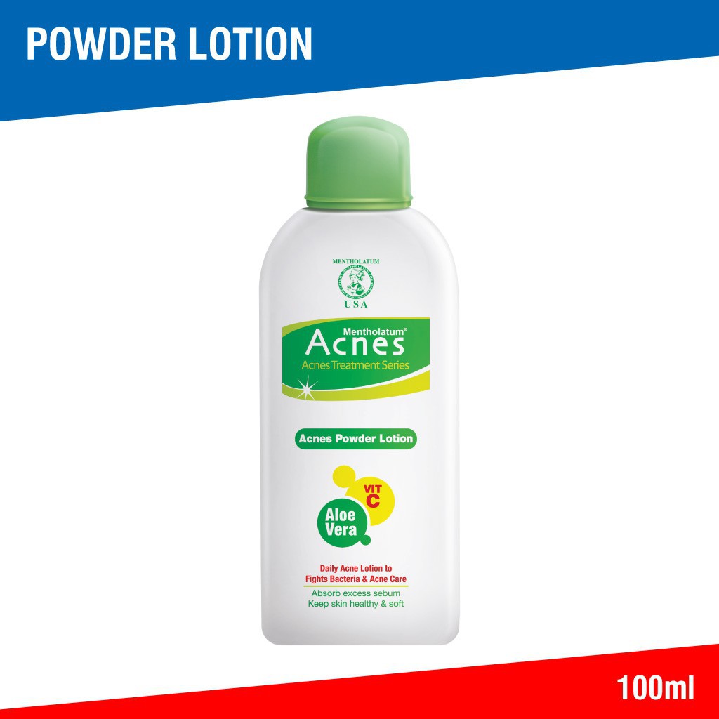 Jual ORIGINAL Acnes Powder Lotion Aloe Vera + VIt C Pelembab / Krim ...