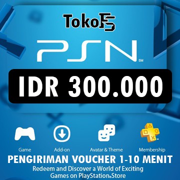 Jual 300K IDR PSN PlayStation Card Voucher PlayStation PS Wallet PS4 ...
