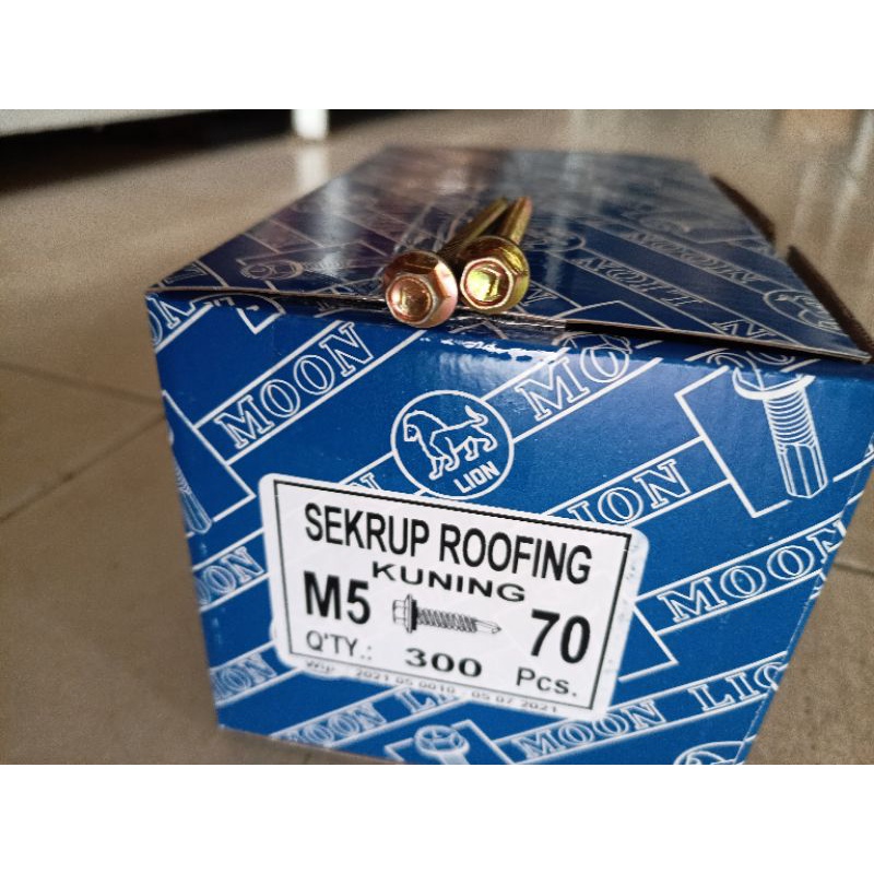 Jual skrup roofing 7 cm moon lion /12 x 70 / pcs | Shopee Indonesia