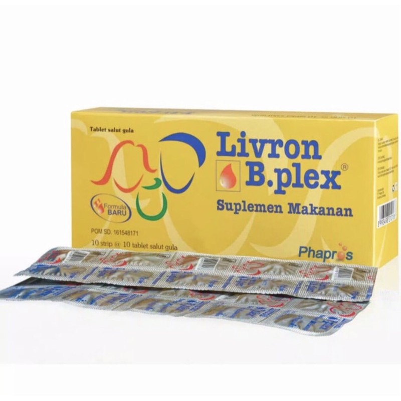 Jual Livron B plex strip 10 tablet ( multivitamin menjaga daya tahan ...