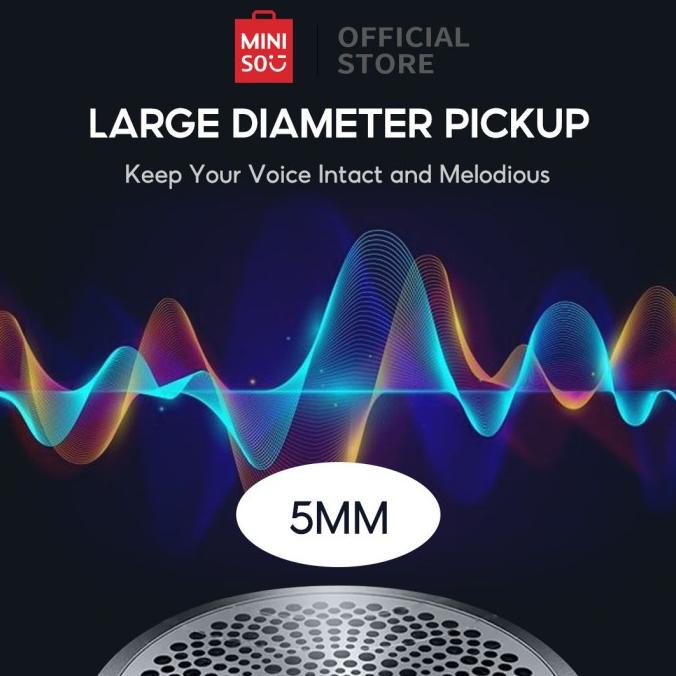 Jual MINISO Microphone Mikropon Mikrofon Mini Ponsel Microphone ...