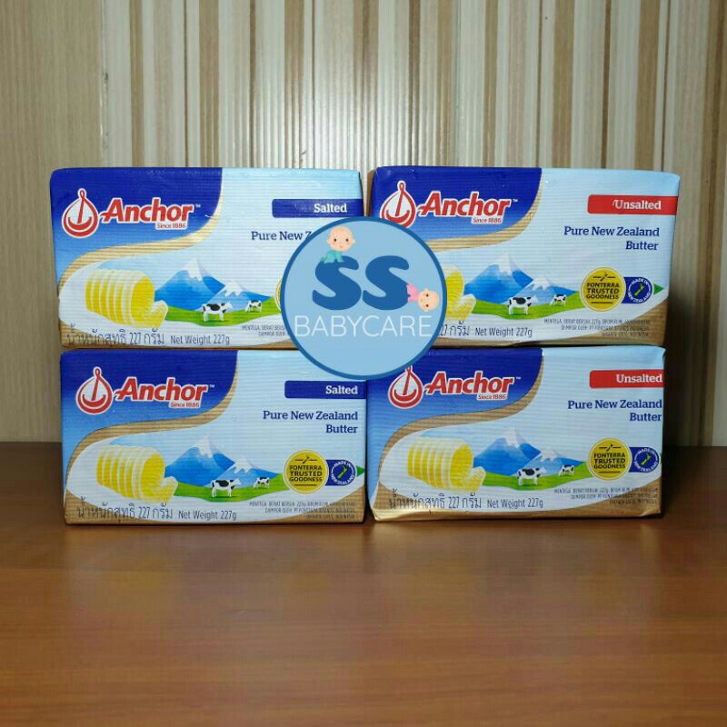 Jual Anchor Butter 200gr Unsalted & Salted - Lemak Tambahan MPASI - BB ...