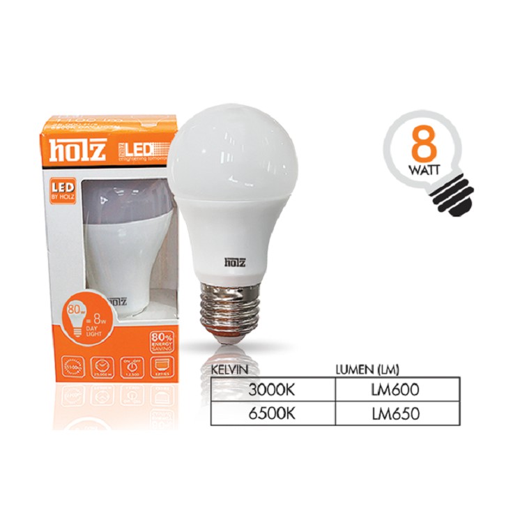 Jual Holz Bolam LED 8Watt E27 Kuning (Warm Light) | Shopee Indonesia