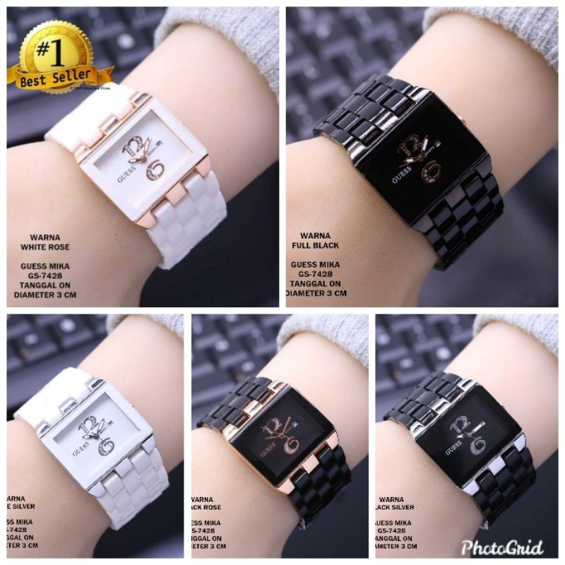 Jual Jam Tangan Wanita Guess Mika G6751 Tali Rantai Mika | Shopee Indonesia
