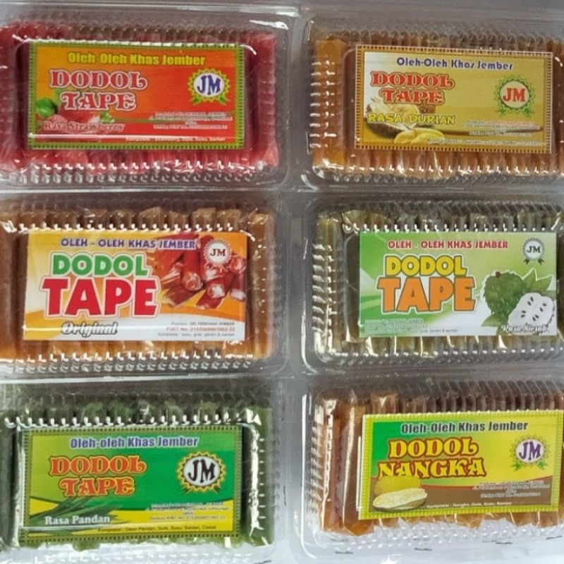Jual Dodol Tape Aneka Rasa 250gr - Oleh-oleh Khas Jember | Shopee Indonesia