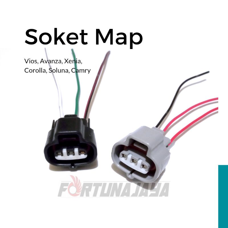 Jual Soket Map Sensor Toyota Vios Avanza Xenia Corolla Soluna Camry ...