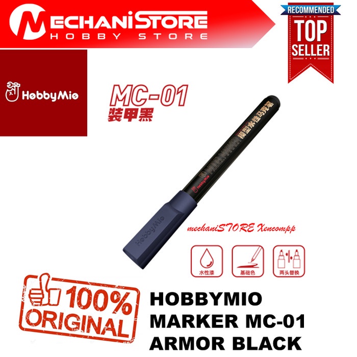 Jual HOBBYMIO Marker Basic Paint BLACK HOBBY MIO MARKER Gundam Marker ...