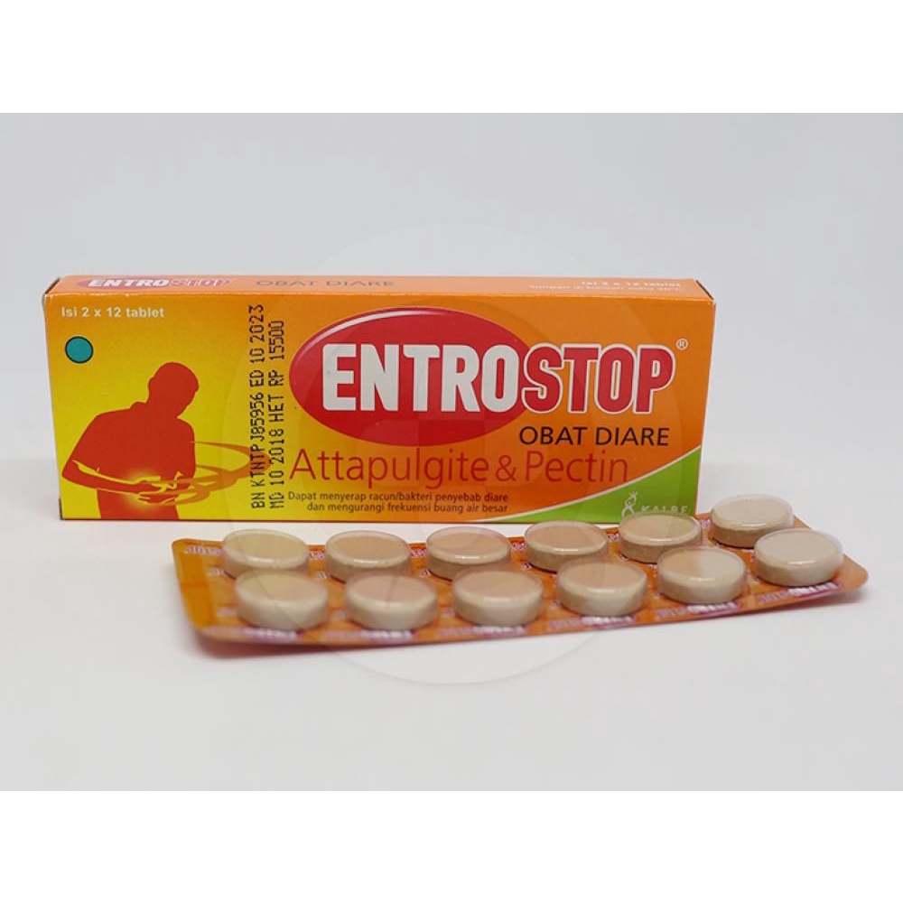 Jual Entrostop Obat Diare tablet Strip | Shopee Indonesia