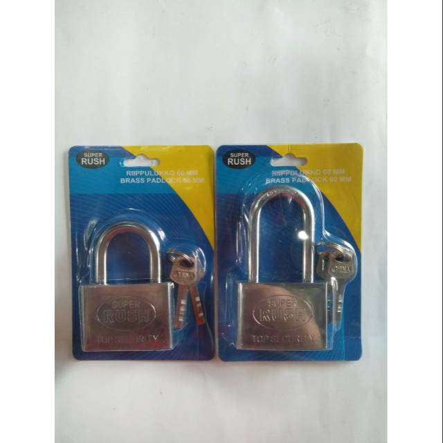 Jual GEMBOK NIKEL RUSH 60 MM PENDEK & PANJANG | Shopee Indonesia