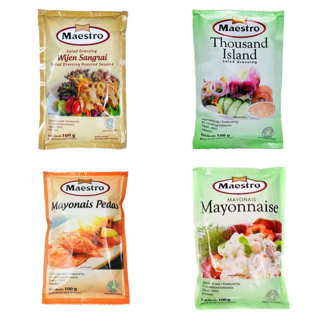 Jual maestro mayonese sachet 100gr | Shopee Indonesia
