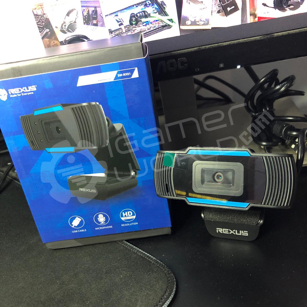Jual Rexus SW-RX01 Stream Webcam with Mic | Shopee Indonesia