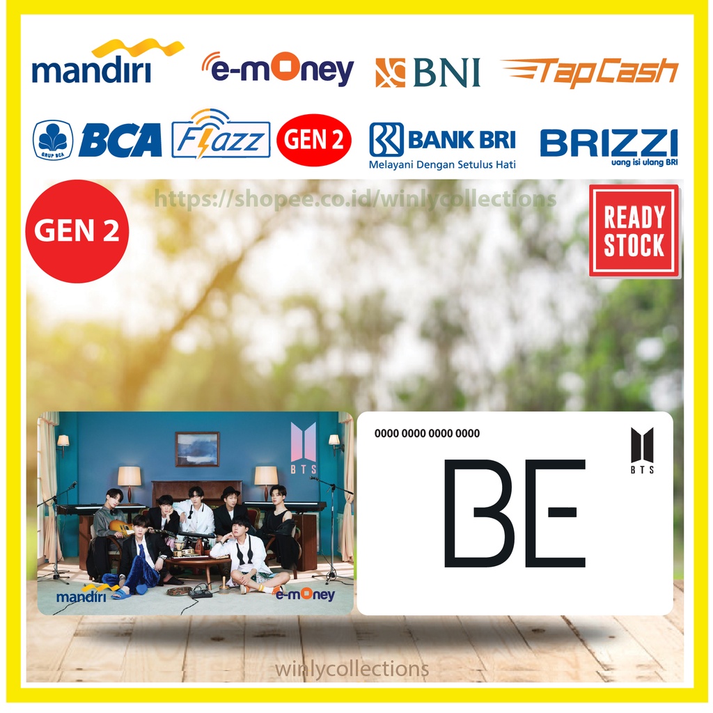 Jual EMONEY E TOLL KPOP BTS BE ALBUM ESSENTIAL MANDIRI FLAZZ BCA GEN 2 ...