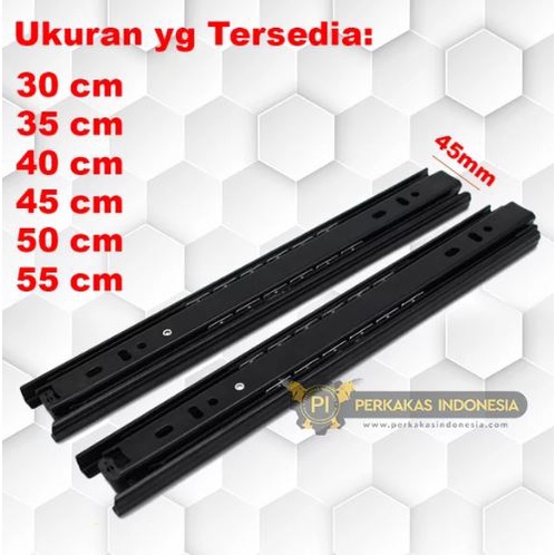 Jual Rel Laci Huben Double Track 50 Cm Bahan Besi Relling Dobel Tarik ...