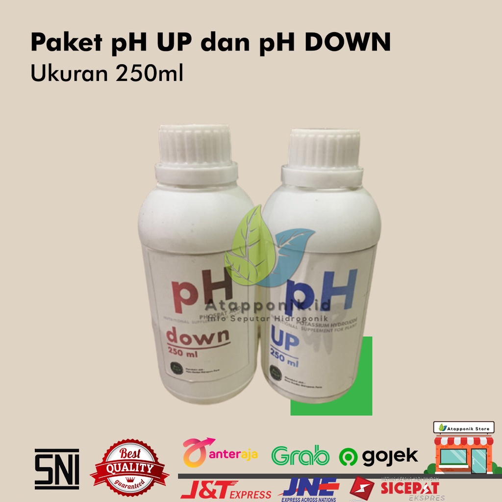 Jual paket cairan ph up dan ph down 250ml | Shopee Indonesia