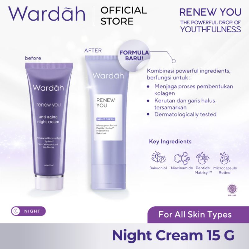Jual Renew you night cream 15g | Shopee Indonesia