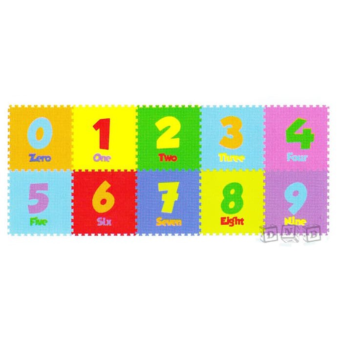 Jual Evamat Puzzle Karpet Angka Polos Lantai Angka 0 9 | Shopee Indonesia