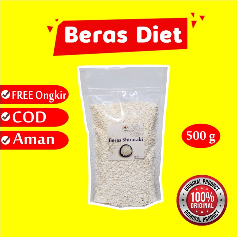 Jual BERAS SHIRATAKI 500GR NASI SIRATAKI RICE UNTUK DIET KONYAKU ...