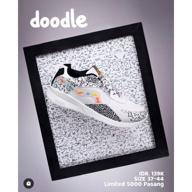 Jual Aerostreet Doodle hitam putih | Shopee Indonesia
