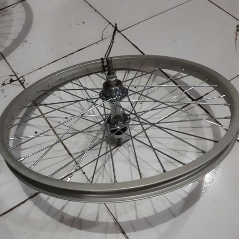 Jual PELEG / VELG SEPEDA 20 BESI CROM / ALUMUNIUS HITAM DAN SILVER ...