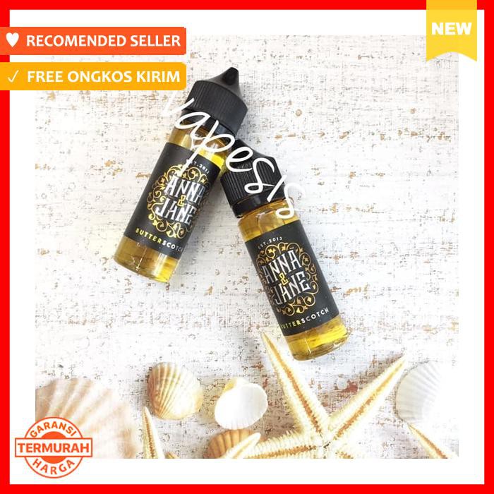Jual ANNA & JANE BUTTERSCOTCH 12 MG PREMIUM ELIQUID EJUICE LIQUID JUICE ...