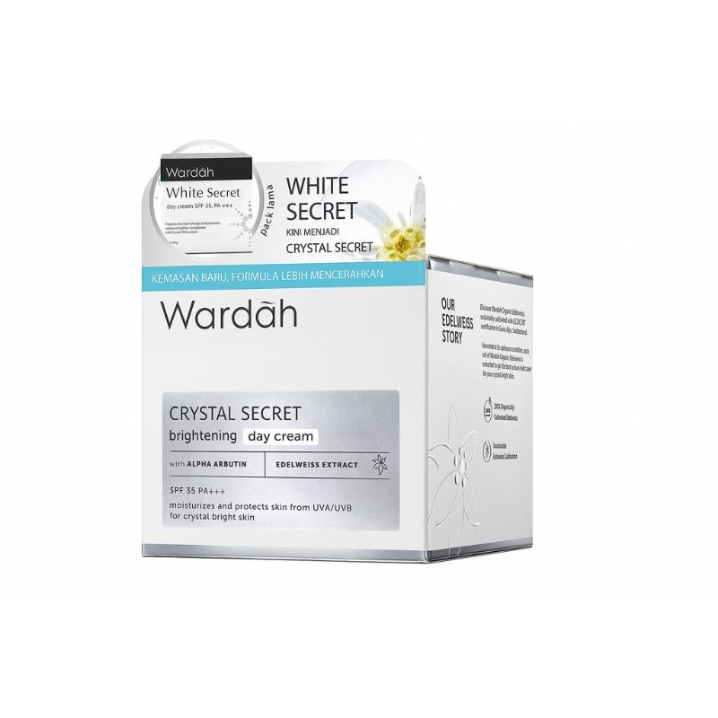 Jual Wardah Crystal Secret/White Secret Day Cream SPF 35 PA +++ ( 30 g ...