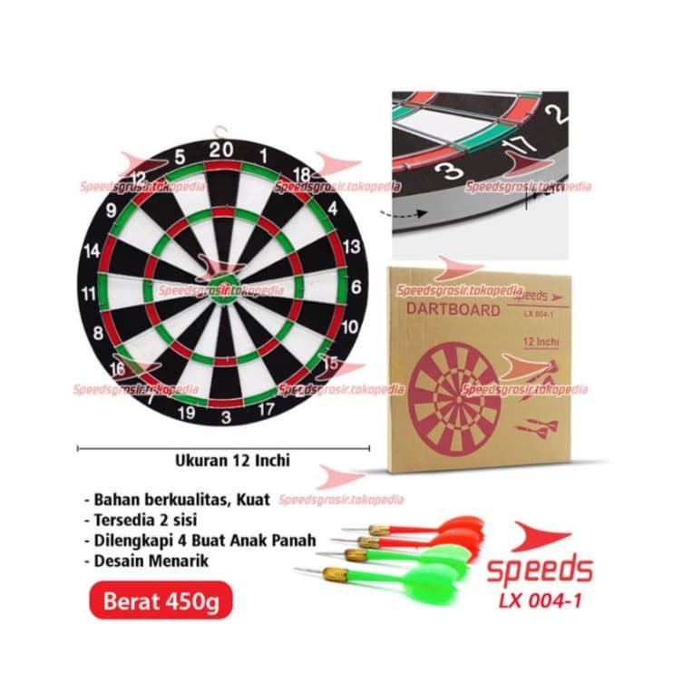 Jual DART GAME SIZE 12 inch / Papan Dart Board Kecil Ukuran 30 cm ...