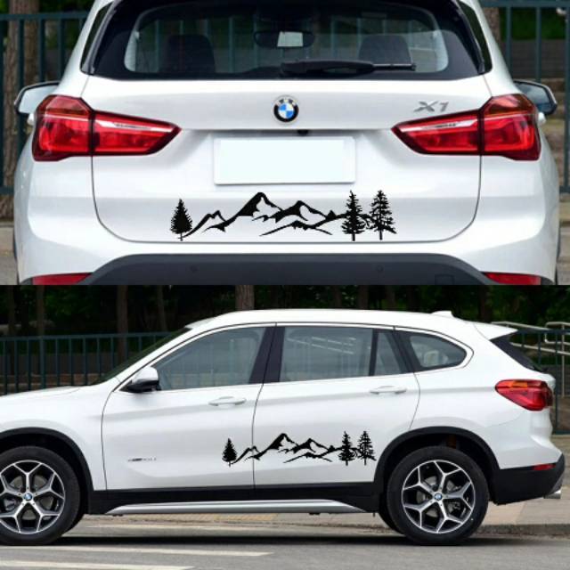 Jual STIKER MOBIL CUTTING STICKER GUNUNG OFF ROAD KACA /BODY MOBIL ...