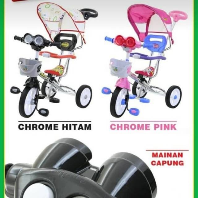 Jual Stroller Anak Family Tricycle F 919HT chrome Murah | Shopee Indonesia