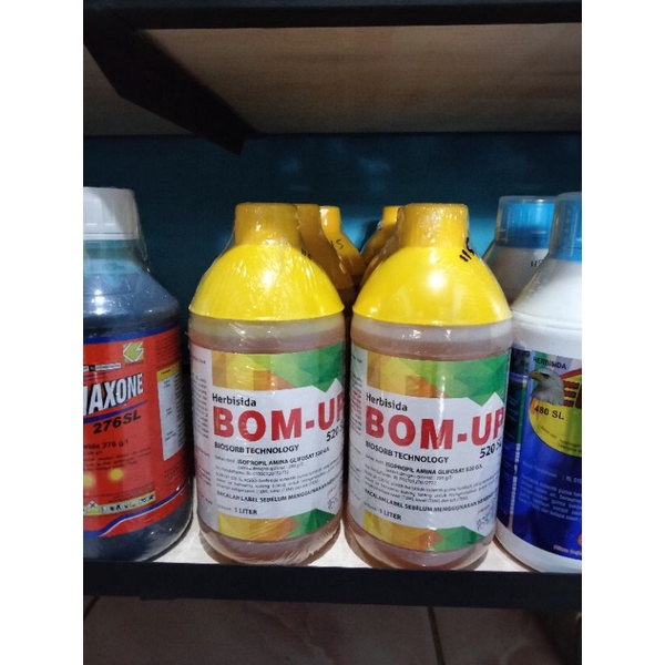 Jual HERBISIDA BOM-UP PAK TANI OBAT RUMPUT 520 SL 1 LITER | Shopee ...