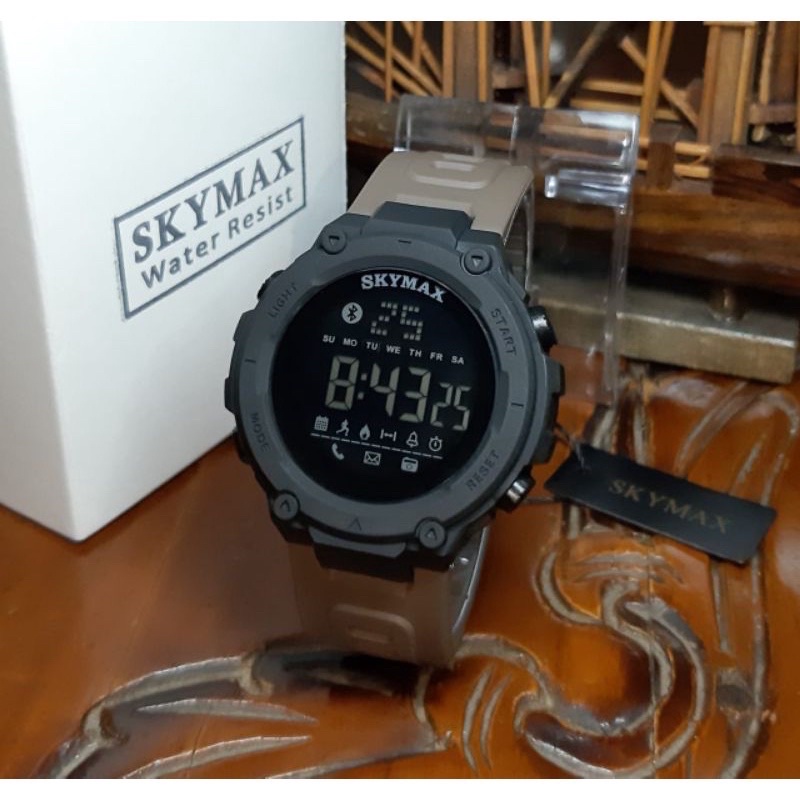 Jual Jam Skymax terbaru tipe 2026G tali lurus anti air | Shopee Indonesia