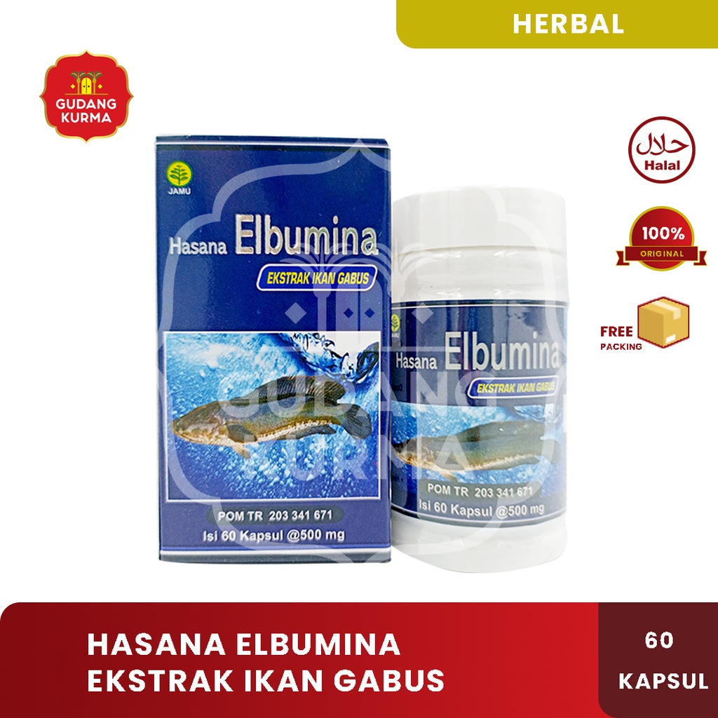 Jual Elbumina Extra Ikan Gabus Hasana 500mg | Shopee Indonesia