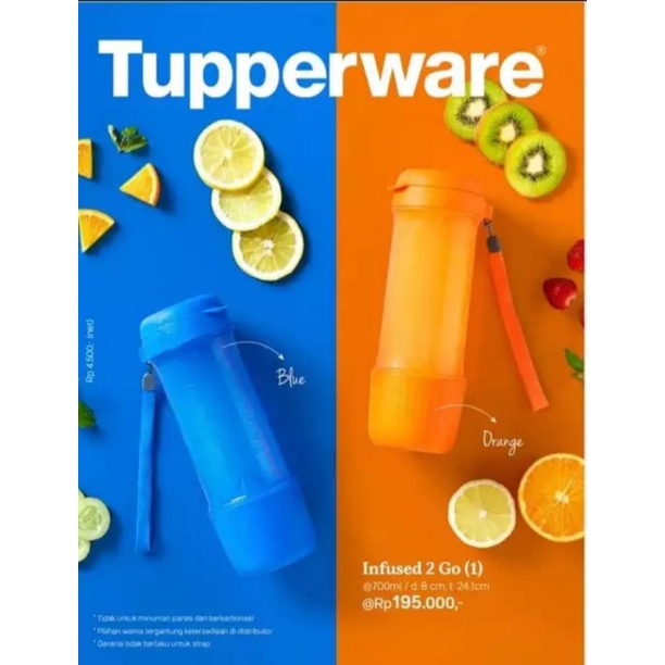 Jual Infuse to Go Blue Tupperware (1 pcs) | Shopee Indonesia