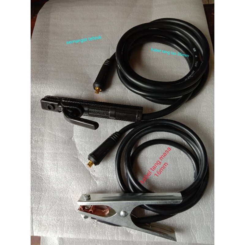 Jual PAKET SET/tang las& tang masa &kabel 2mtr/stang las listrik | Shopee Indonesia