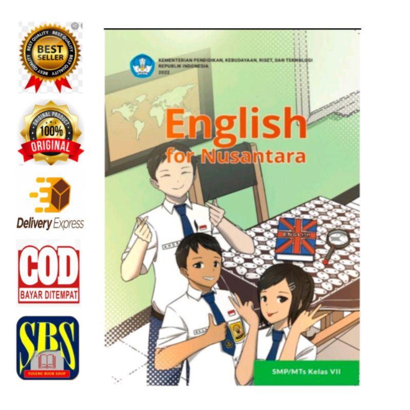 Jual BUKU ENGLISH FOR NUSANTARA UNTUK SMP/MTS KELAS 7 KURIKULUM MERDEKA | Shopee Indonesia