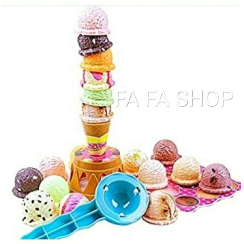 Jual MAINAN ANAK ICE CREAM TOWER / MAINAN ICE CREAM / ICE CREAM SUSUN ...