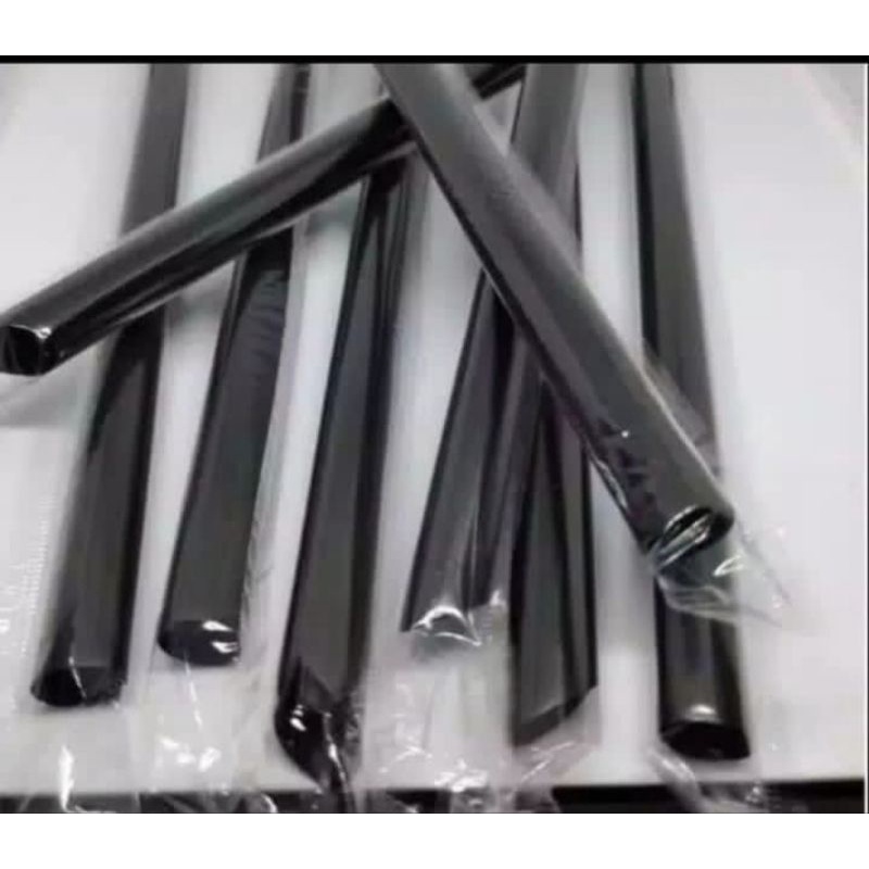 Jual Sedotan PLASTIK STERIL Kopin Kancih 6mm 20cm HITAM(250btng ...