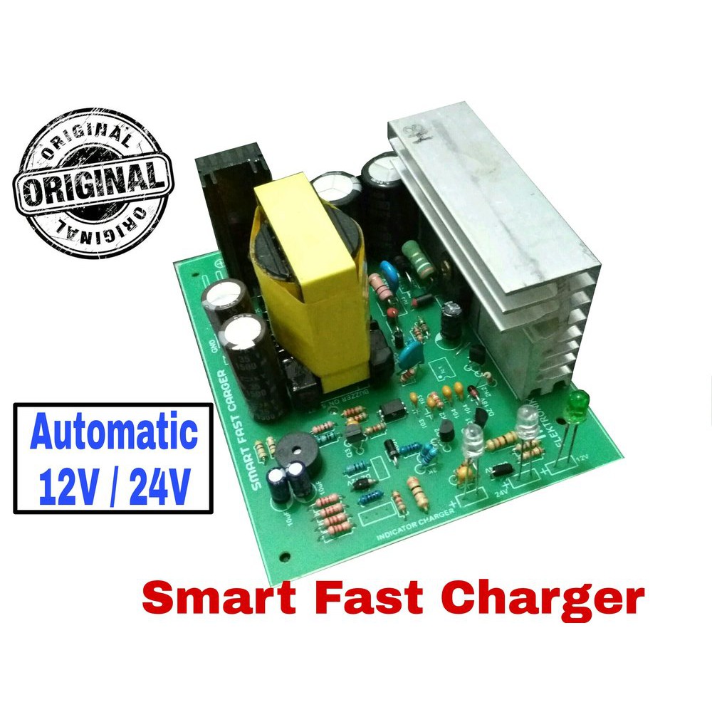 Jual Modul Charger aki 12V - 24V otomatis Smart fast CHARGER Terbaik ...